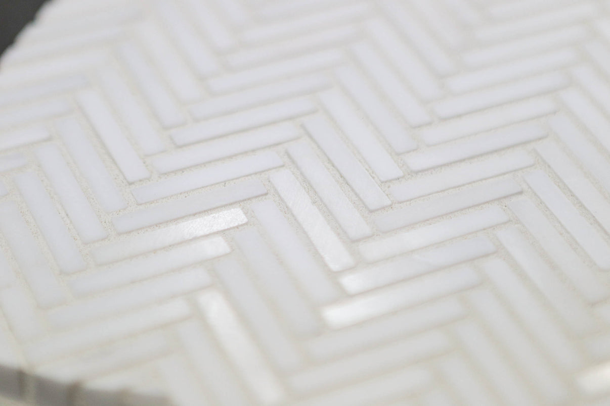 Mini Herringbone - Dolomite – Stonebridge Mosaics
